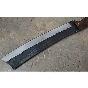 Gneric Ocean Axis Supplies Serbian Meat Cleaver Hand Forged Heavy Duty Bone Chopper Full Tang Butcher Knife High Carbon Steel Chef's Custom Made Rail Track Viking Machete