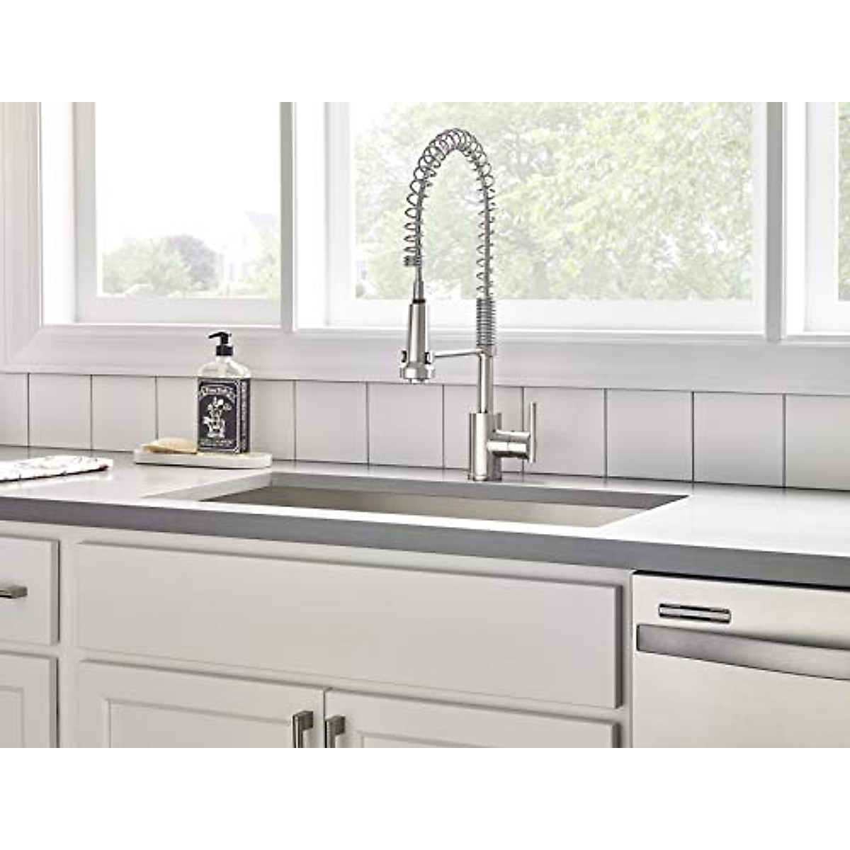 Gerber Plumbing Parma Pre-Rinse Kitchen Faucet with Spring Spout