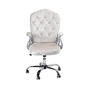 KXDFDC Computer Chair with Adjustable Rotating Velvet Chair Computer Chair Study Office Swivel Chair Home Lift Swivel Chair Desk Chair