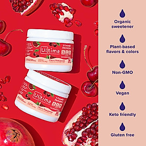 Ultima Replenisher Daily Electrolyte Drink Mix, Cherry Pomegranate, 30 Servings, 3.6 oz (Pack of 1)