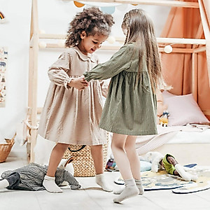 JAMEGIO 10 Pairs Boys Athletic Socks Toddler Boys Girls Breathable Soft Cotton Socks(2-4T)