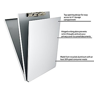 Saunders Recycled Aluminum A-Holder Form Holder – Letter Size Form Holder with Hinged Writing Plate. Office Supplies
