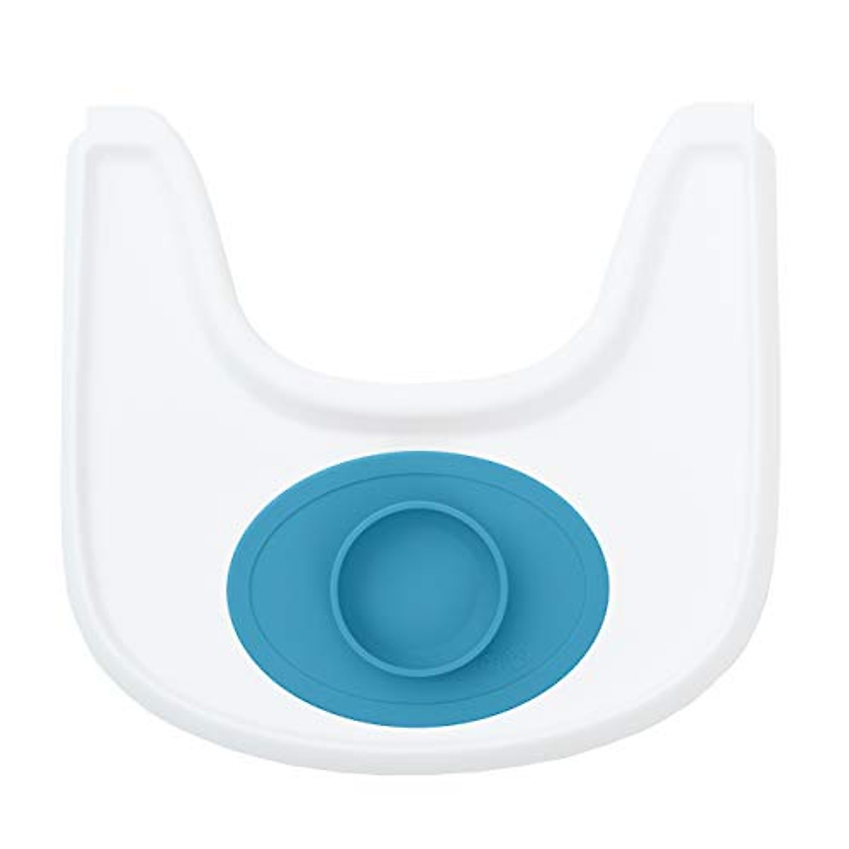 ezpz Tiny Bowl - 100% Silicone Suction Bowl with Built-in Placemat for First Foods + Baby Led Weaning - Fits on All Highchair Trays - 6 Months+ (Gray)