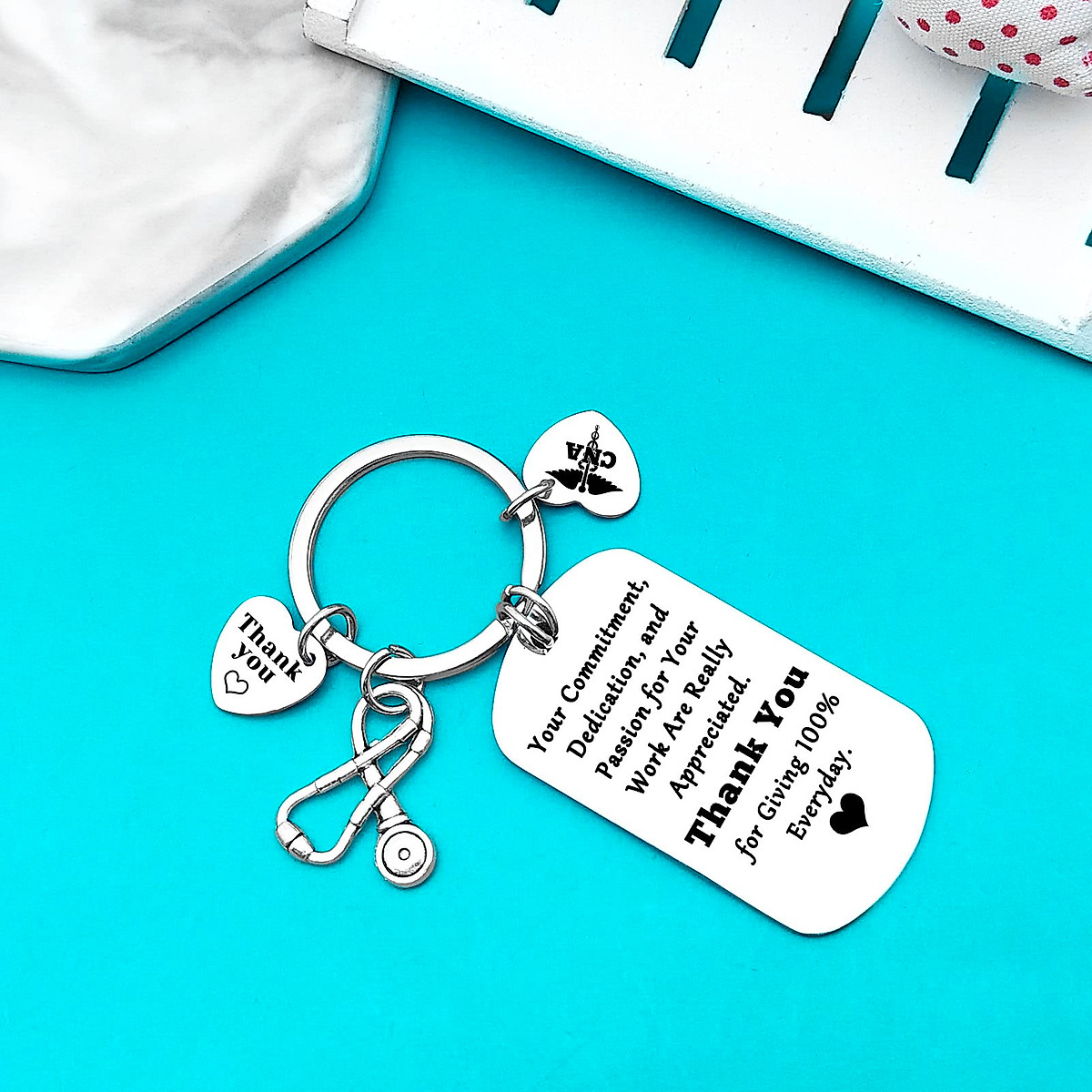 Xiahuyu CNA Gifts Keychain Certified Nursing Assistant Gifts CNA Employee Appreciation Gifts CNA Week Gifts Christmas Birthday Leaving Retirement Thank You Gifts for CNA Nurse