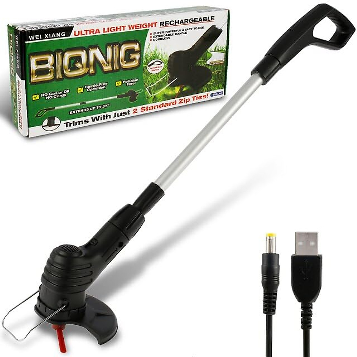 Electric Grass Trimmer Cordless Weed Eater Weed Wacker Waterproof Grass Cutter Machine Electric Lawn Trimmer Garden Tools - (Color: Trimmer)