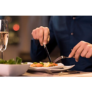 Silverware Set, Briout Flatware Set Service for 4 Stainless Steel Cutlery Set 20 Piece Include Upgraded Knife Spoon Fork Mirror Polished, Dishwasher Safe