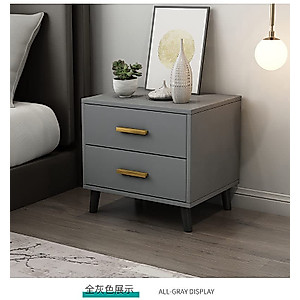 HIGOH Bedside Table Bedside Table Household Gray Bedside Cabinet Simple Wooden Small Cabinet Locker Simple Bedroom Mini (Color : C, Size : 40 * 40 * 50cm)