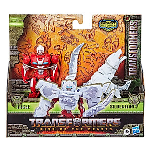 Transformers: Rise of The Beasts Movie, Beast Alliance, Beast Combiners 2-Pack Arcee & Silverfang Toys, Ages 6 and Up, 5-inch