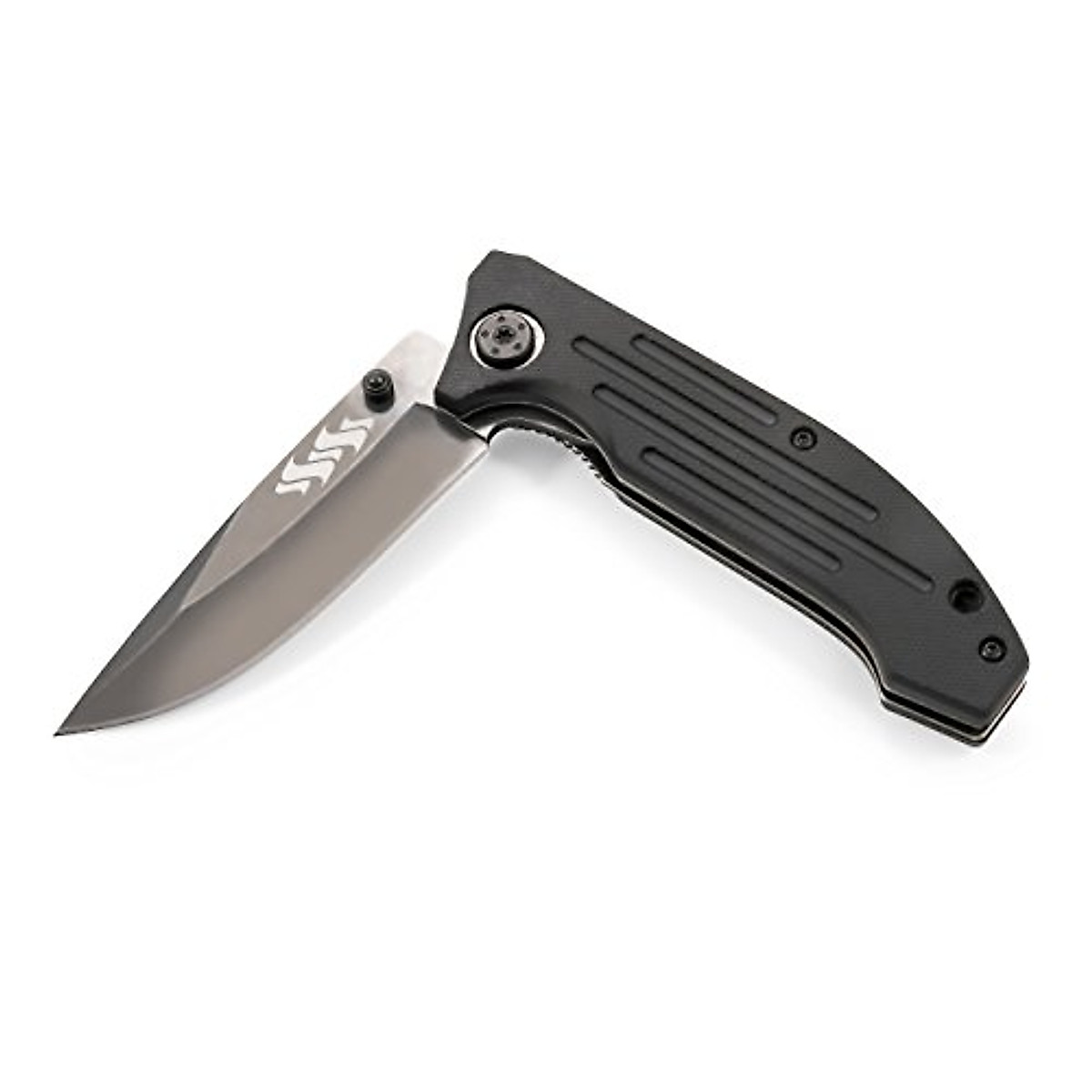 Kuuma 51910 Spring Assisted Knife (Fine Edge,4.5"), Black,One Size