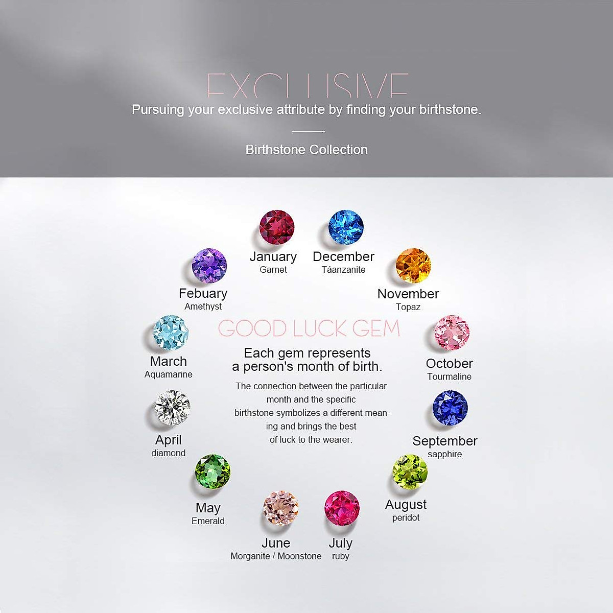 Carleen Solid 14K Yellow Gold Birthday Round Gemstone February Solitaire Amethyst Birthstone Necklace Pendant Delicate Dainty Fine Jewelry Anniversary Birthday Gift for Women Mom, 18 inch