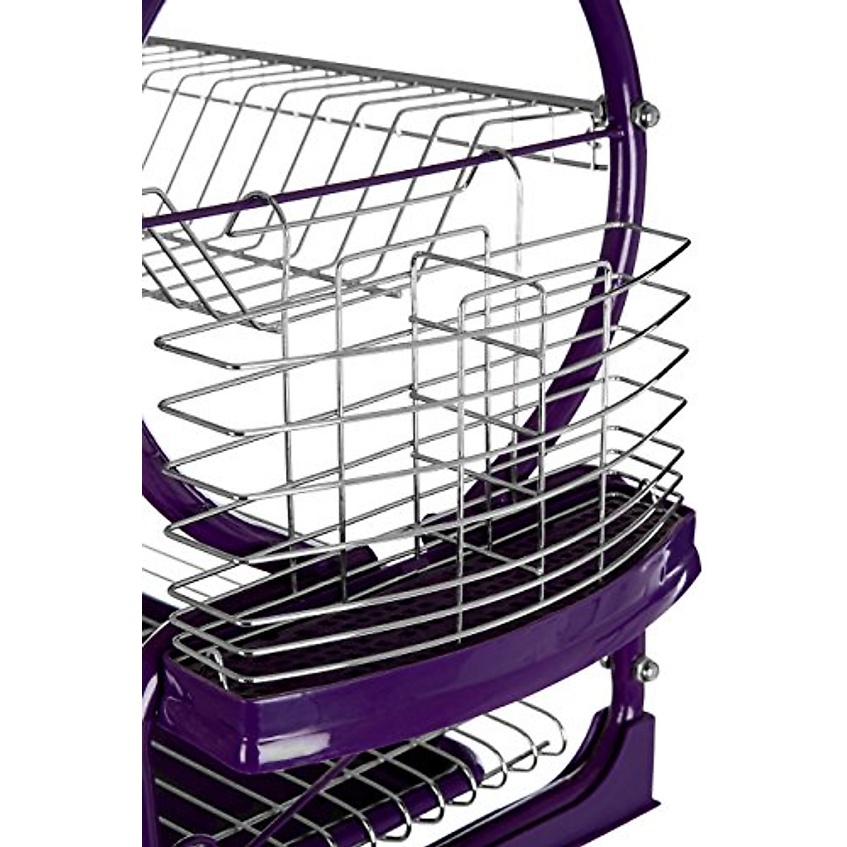 Premier Housewares 2-Tier Dish Drainer - Purple