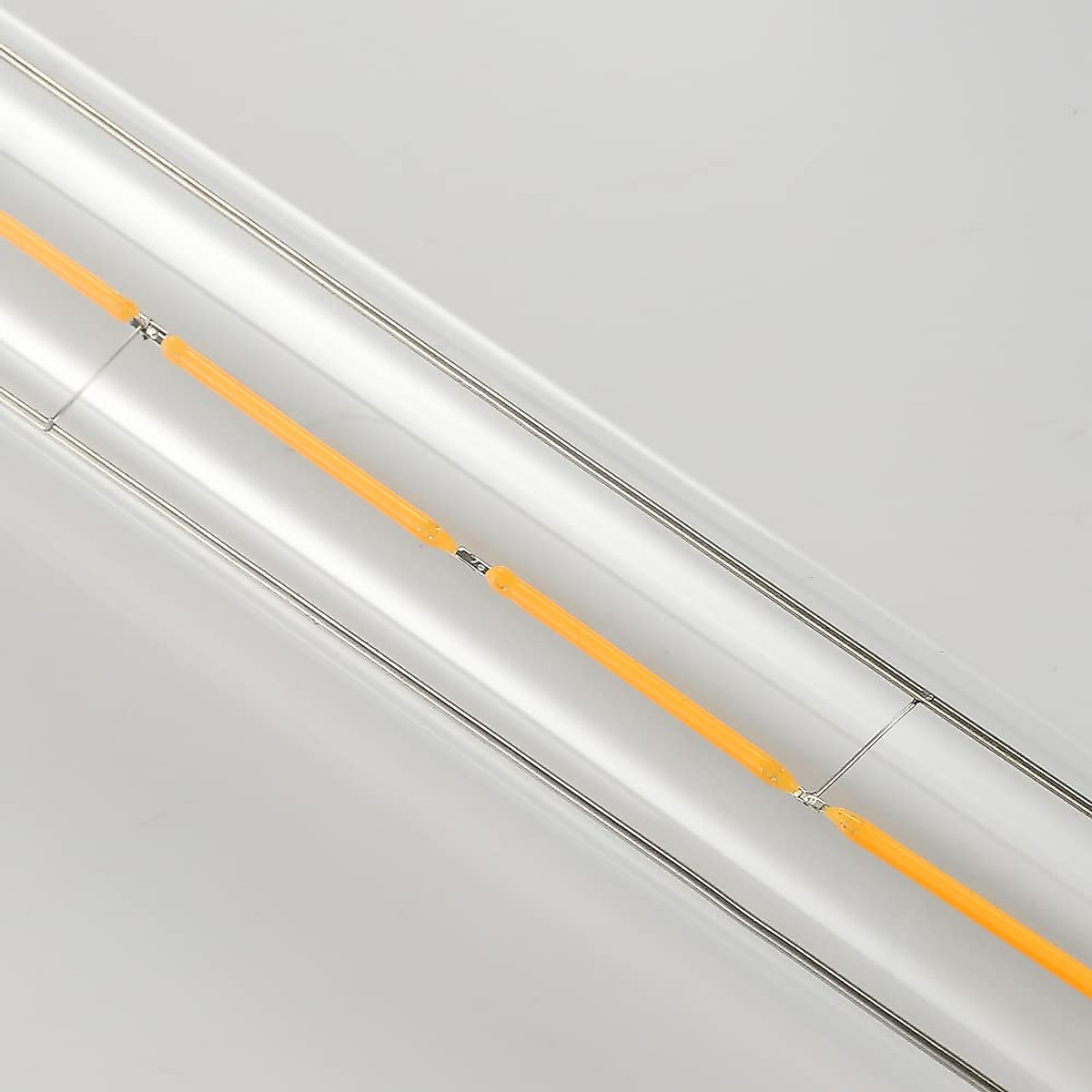 LED Tube Bulbs,Soft White 3000K,T10 Dimmable LED Filament Bulb,8.9in Tubular Edison Light Bulbs 4W Dimmable Tube Vintage Led Bulbs 40 Watt Equivalent,E26 Medium Base Lamp (4-Pack)