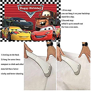 7x5ft Cars Theme Photo Background Children Boys Birthday Party Photography Backdrop Baby Show Photo Booth Studio Props