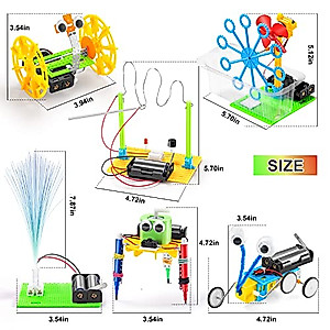 STEM Robotics Kit, 6 Set Electronic Science Projects Experiments for Kids Ages 8-12 6-8, STEM Toys for Boys, DIY Engineering Robot Building Kits for Girls to Build 7 8 9 10 11 12 + Year Old Gift Ideas