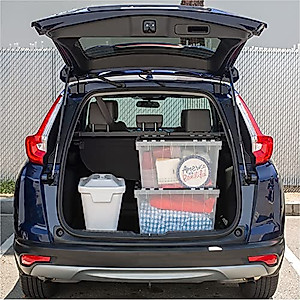 Clear Plastic Storage Container Interlocking Lid (2 Pack)