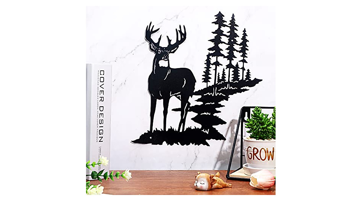 Metal Deer Wall Art: Rustic Forest Decor for Home & Garden