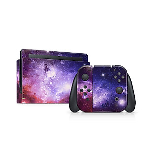 Tacky Design Galaxy Skin Compatible with Nintendo Switch Skin Wrap Cover, Planets Skin for Nintendo Switch Stickers, Premium Vinyl 3M Full Wrap Decal