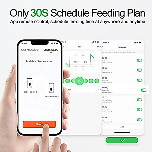 Prupet WiFi Automatic Cat Feeders, 4L Timed Cat Feeder, Cat Food Dispenser with Stainless Steel Bowl , APP Control Pet Feeder, Programmable Portion Control Meals, Granary for Small/Medium Pets