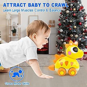 HOLA Baby Toys 6 to 12 Months Infant Toys 6-12 Months Crawling Toys, Touch & Go Music Light 6 Month Old Baby Toys 12-18 Months, Baby Boy Toys for 1 Year Old Boy Gifts Girl Toy