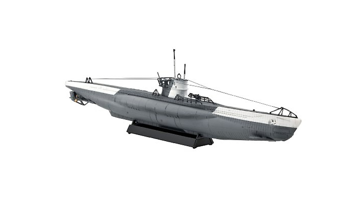 Revell Germany Type VIIC U-Boat Model Kit Dark Gray | 1/350 Scale