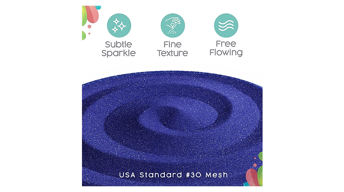Sandsational Sparkle Royal Blue Unity Sand for Weddings & Crafts