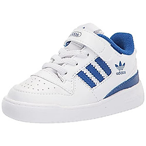 adidas Originals Forum Low Sneaker, White/Team Royal Blue/White, 5.5 US Unisex Big Kid