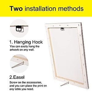 Inspirational Quote Canvas Wall Art Motivational Our Deepest Fear Quotes Canvas Print Positive Canvas Painting Wall Decor Framed Gift 12x15 Inch