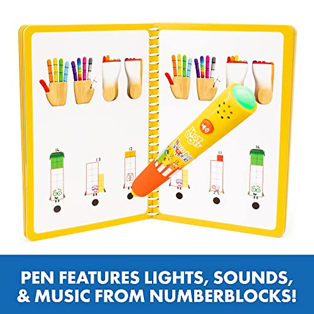 Educational Insights Hot Dots Numberblocks Workbook Numbers 11-20 with Interactive Pen, 60+ Activities, Easter Basket Stuffer for Kids Ages 5+