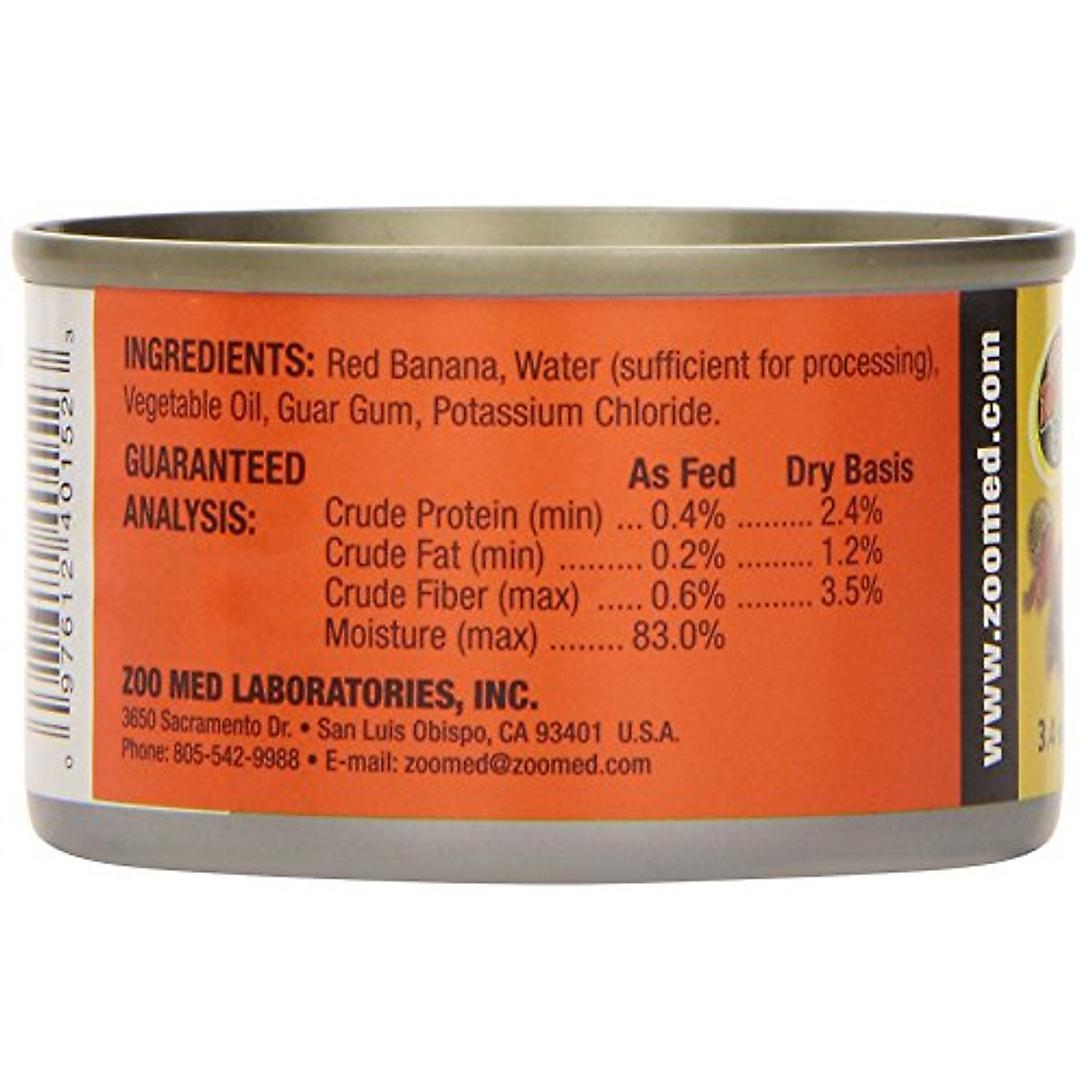 Zoo Med Tropical Fruit Mix-ins Red Banana Turtle Food, 3.4-Ounce