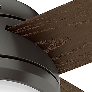 Hunter Fan Company, 59615, 52 inch Oceana Noble Bronze Wet Rated Ceiling Fan with LED Light Kit and Wall Control