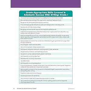 Scholastic Success with Writing Grade 1 Workbook