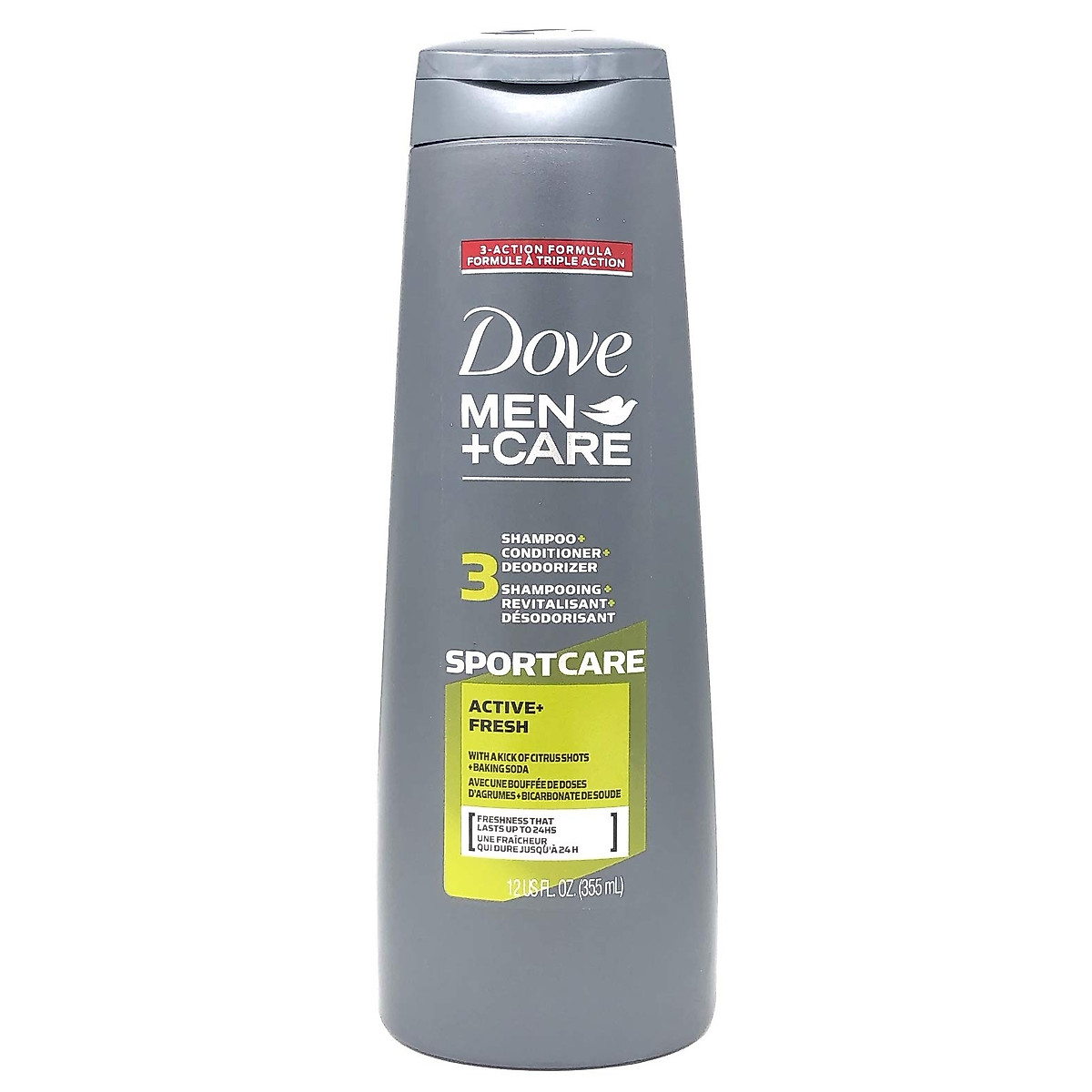 Dove Men+Care 2-in-1 Shampoo and Conditioner, Sportcare Active Fresh, 12 oz (Pack of 2)2