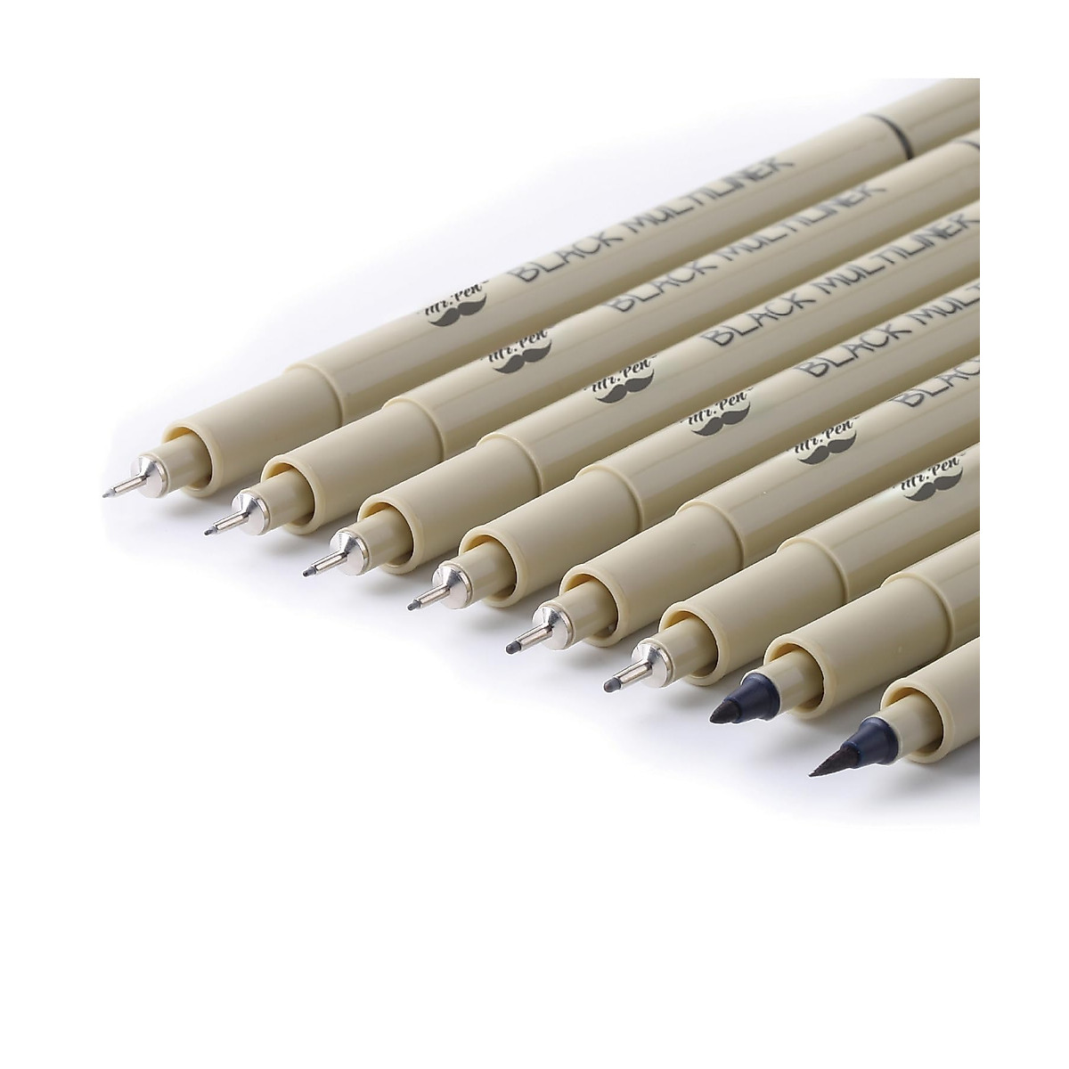 Mr. Pen- Drawing Pens, Black Multiliner, 8 Pack, Anime Pens, Sketch Pens, Micro Pen, Drawing Pens for Artists, Fineliner Pens, Art Pens, Inking Pens, Line Art Pens, Bible Journaling Pens, Fine Point
