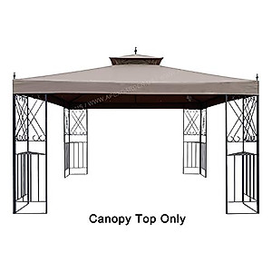 APEX GARDEN Replacement Canopy Top for 10' x 12' Monterey Gazebo #L-GZ288PST-4H / L-GZ288PST-4D