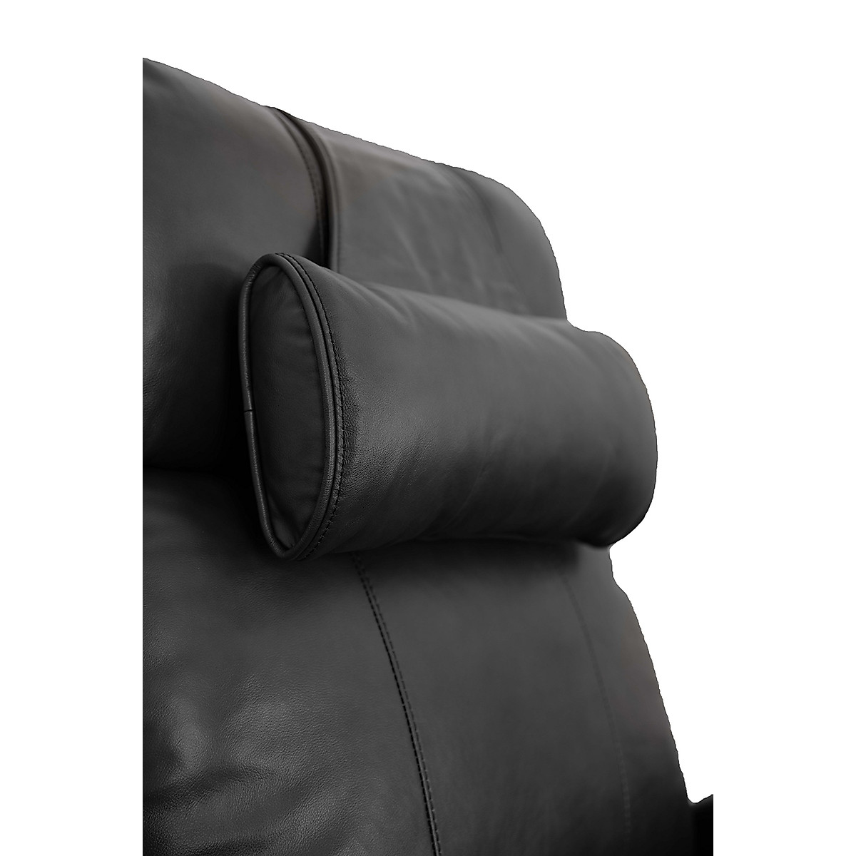 Octane Seating Recliner Headrest Pillow Neck Support - Bonded Black Leather