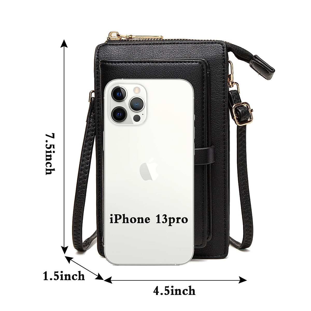 AnsTOP Small Crossbody Bag for Women - Phone Purse Crossbody Cell Phone Purse for Women with 2 Strap