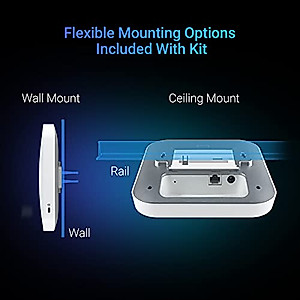 EnGenius EWS357AP WiFi 6 AX1800 2x2 Gigabit Wireless Access Point with 1Gbps Port, OFDMA, MU-MIMO, PoE+, WPA3, 1GB RAM, License-Free Management Tools (Power Adapter Not Included)