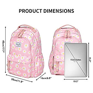 Fitmyfavo Backpack for Girls Elementary Middle School Bookbag Travel Daypacks for Teens Students Durable Laptop Bags