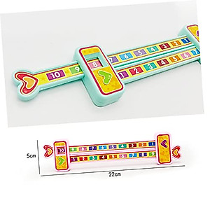 Ciieeo 3PCS Wooden Toys Wooden Puzzles Puzzles Puzzles Numbers Matching Toy Montessori Math Toy Early Educational Stationery Cartoon Teaching aids Material Ruler