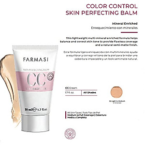 Farmasi Makeup cc Cream 9 in 1, 50 ml./1.7 fl.oz. (Light to Medium) And Farmasi Zen Mascara Extension Lash, 8 ml./0.27 fl.oz.