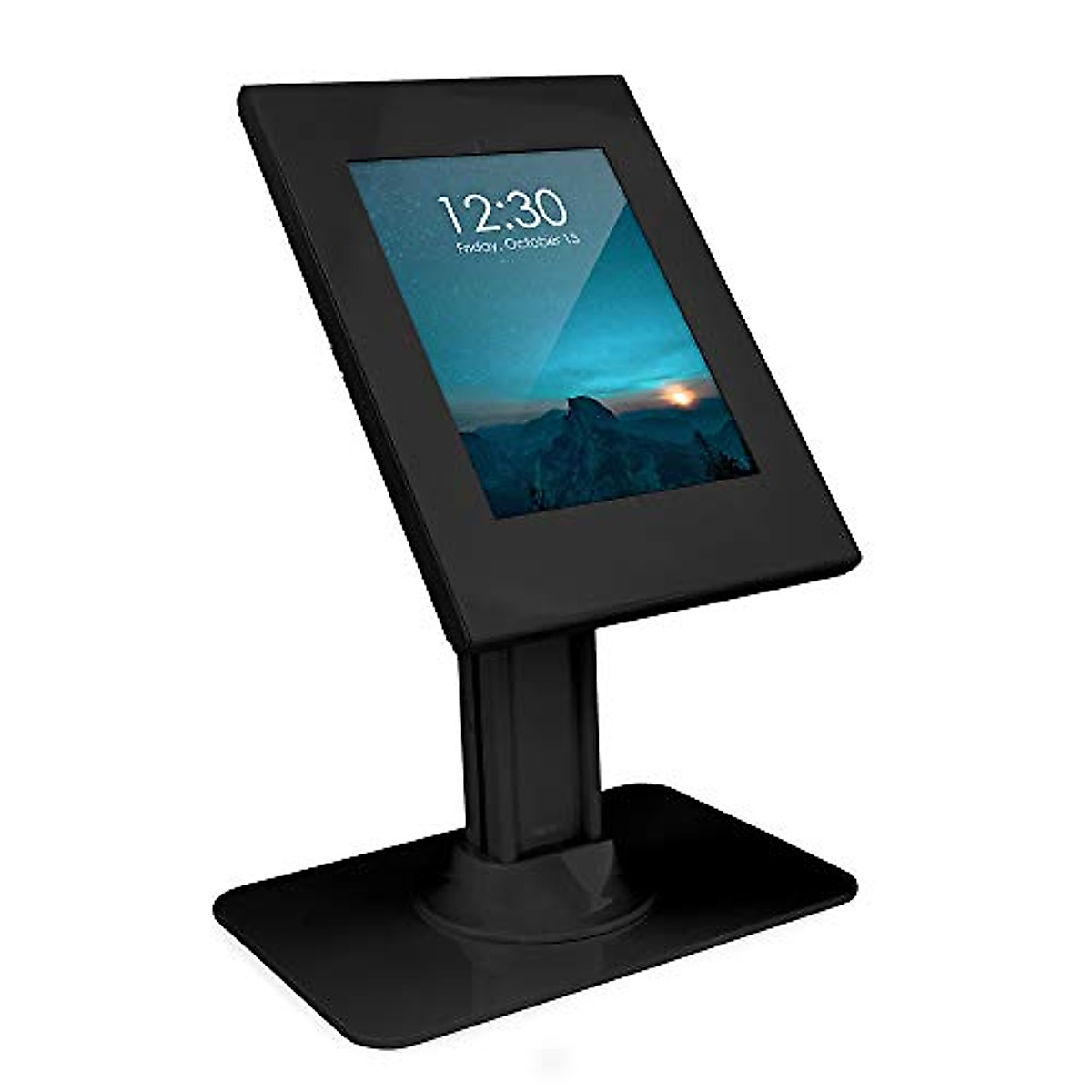 Mount-It! Anti-Theft Kiosk Stand for iPad, iPad Pro, iPad Air, Samsung Tab A | Secure iPad 10.2 Retail Kiosk | Locking Counter-Top Tablet Stand for 10.2 and 10.5" Tablets, Black