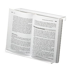 Adir Treadmill Tablet Holder - Exercise Bike Reading Stand/Acrylic Book Holder for Ipad, Tablet, Magazines and Books (9 x 11 x 2.5)