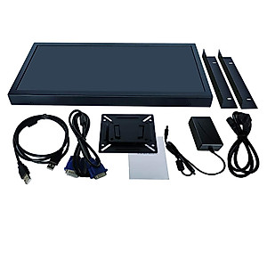 iChawk 17.3'' inch Monitor 1920x1080 16:9 Widescreen HDMI-in VGA USB Built-in Speaker Embedded Open Frame Wall-Mounted Driver Free Multi-Point Capacitive Touch LCD Screen Monitor K173MT-59C