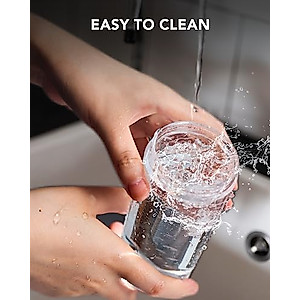 FORLIM Upgraded 9 Oz Capacity Gravity Electric Salt and Pepper Grinder Set, Battery Powered One Hand Operation Refillable Automatic Pepper Grinder Adjustable Coarseness(Wood grain)