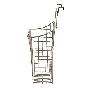 Spectrum Diversified Grid Trash Bin Plastic Holder for Kitchen Storage & Organization, Under Sink Organizer for Recycling Grocery Bags, Extra Large, Satin Nickel PC