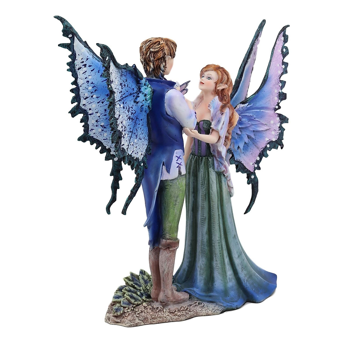 Ebros Amy Brown Family Love Fairy Mother Father and Baby Child Statue 9.5" Tall Fantasy Mythical Faery Garden Magic Collectible Figurine Fairies Pixies Nymphs Decor