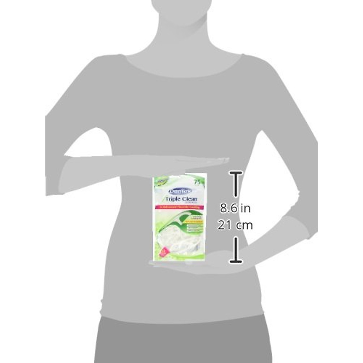 DenTek Triple Advanced Clean Mouthwash Blast Floss Picks, 75 Count, (Pack of 1)