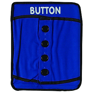 Constructive Playthings Kids Dressing Board Toys, Blue (Set of 4)