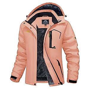 MAGCOMSEN Winter Jackets for Women Skiing Jacket Waterproof Insulated Ski Jackets Thermal Snow Jackets Mountain Snowboarding,S