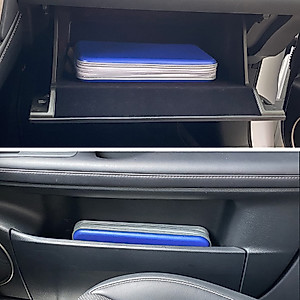 UYYE Auto Car CD case，72 Capacity Plastic CD/DVD Protective Case Storage Organizer，Portable CD/VCD/DVD Storage Case，Car Interior Accessories with Hard Plastic Protective Holder for CD Storage（Blue）